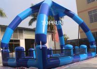 China Blue PVC Kids Swimming Pools , Heat sealed Inflatable Swimming Pools 0.9 mm for sale
