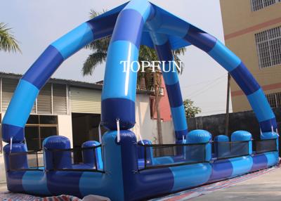 China Blue PVC Kids Swimming Pools , Heat sealed Inflatable Swimming Pools 0.9 mm for sale