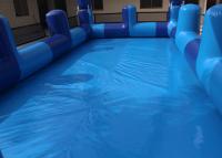 China Blue PVC Kids Swimming Pools , Heat sealed Inflatable Swimming Pools 0.9 mm for sale