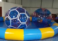 China CE 7.3 m Diameter Plastic Swimming Pool With Water Walking Ball for sale
