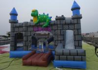China Sewing Full Printing PVC Tarpaulin Inflatable Jumping Castle Jurassic Park for sale