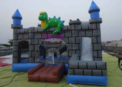 China Sewing Full Printing PVC Tarpaulin Inflatable Jumping Castle Jurassic Park for sale