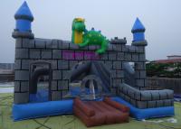China Sewing Full Printing PVC Tarpaulin Inflatable Jumping Castle Jurassic Park for sale