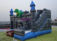 China Sewing Full Printing PVC Tarpaulin Inflatable Jumping Castle Jurassic Park for sale