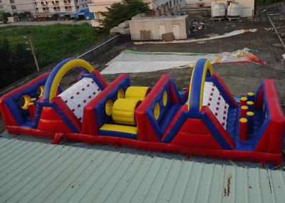 China Awesome 15mL Inflatable Sports Games Fire Resistanc Colorful Obstacle Course for sale