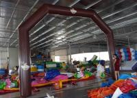 China 0.4mm PVC Tarpaulin Chololate Color Inflatable Archways For Promotion for sale