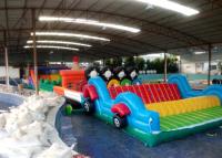 China 0.55 mm PVC Tarpaulin Inflatable Amusement Park Outdoor Playground for sale