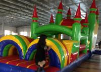 China Kids Quadruple Stitching Inflatable Amusement Park With Big Slide for sale