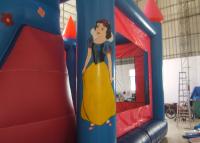 China Pink Princess PVC Tarpaulin Inflatable Jumping Castle Slide For Kids for sale