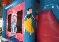 China Pink Princess PVC Tarpaulin Inflatable Jumping Castle Slide For Kids for sale