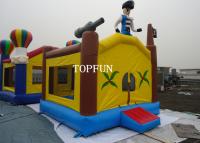 China Yellow Outdoor Kids Amusement Park , Inflatable Jumping Castle 5 x 4 m OEM for sale