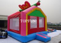 China Pink Princess Bounce House Double Stitching ,  PVC Tarpaulin Kids Bounce House for sale