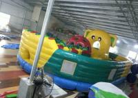 China Sport Games Yellow / Green PVC Baby Inflatable Swimming Pool for sale