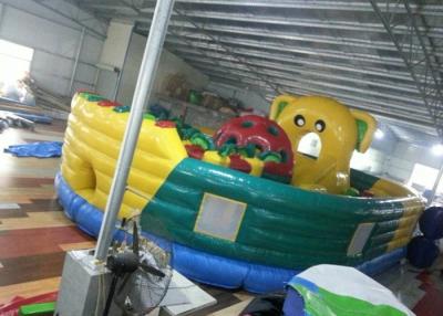 China Sport Games Yellow / Green PVC Baby Inflatable Swimming Pool for sale