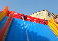 China Commercial Giant Plato 0.55mm PVC Tarpaulin Inflatable Slide For Adults 12 * 8m for sale