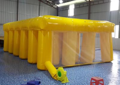 China Yellow Inflatable Sports Games Running Obstacle For Kids 6 * 6m for sale