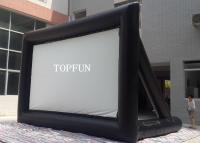 China Outdoor Black PVC Tarpaulin Inflatable Movie Screen With Support Behind for sale