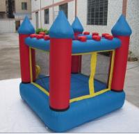 China Samll Inflatable Bounce House 210d Oxford Fabric Blue And Red for sale