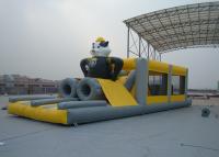 China Yellow Outdoor Inflatable Amusement Park With Panda Model Customized for sale