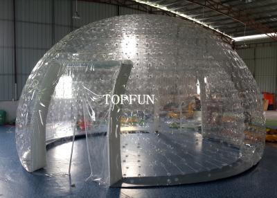 China Clear PVC Double Layers Inflatable Bubble Tent 8m Diameter Exhibition for sale