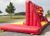 China Outdoor Inflatable Sports Games Boxing Wall 4.1 X 6.4 X 2.8 M for sale
