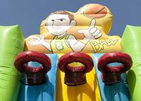 China Attractive Baby Colorful Inflatable Basketball Sports Games Bouncer for sale
