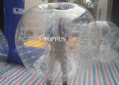 China 1.0mm PVC Transparent Human Bumper Balls Heat Seal Airtight Type for sale
