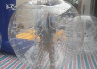 China 1.0mm PVC Transparent Human Bumper Balls Heat Seal Airtight Type for sale