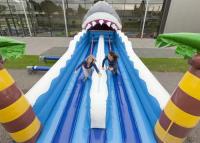 China Kids Dual Lanes Inflatable Bungee Run 2 Lane Blow Up Bounce House for sale