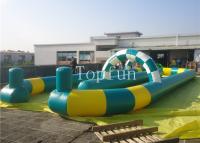 China 55ft * 20ft Inflatable Zorb Ball Tunnel / Customize PVC Tarpaulintunnel Track for sale