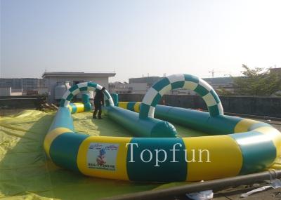 China 55ft * 20ft Inflatable Zorb Ball Tunnel / Customize PVC Tarpaulintunnel Track for sale