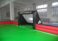 China Outdoor Inflatable Soap Football Field /  Football Court With PVC Tarpaulin for sale