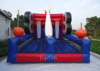 China Double Stitch 16.5FTL Inflatable Basketball Games With Hoops Waterproof for sale