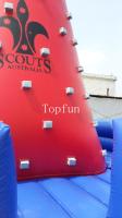 China Exciting Outdoor Inflatable Sports Games , Red Inflatable Climbing Wall OEM & ODM for sale