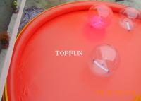 China Large Inflatable Swimming Pools With Water Balls , Red Inflatable Pools For Adults for sale