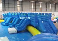China Commercial Exciting Blue Inflatable Water Park With Swimming Pools for sale
