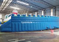 China Commercial Exciting Blue Inflatable Water Park With Swimming Pools for sale