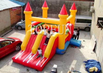 China Amusement Park Inflatable Jumping Castle Plato PVC Tarpaulin 6x5m for sale