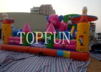 China Amusement Park Inflatable Jumping Castle Plato PVC Tarpaulin 6x5m for sale