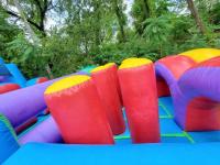 China Colorful Inflatable 70ft WET Ultimate Obstacle Course Combo for sale