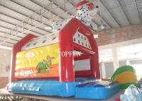 China 5 X 4 M Cute Funny Kids Bounce House Inflatables With Animal Cartoon for sale