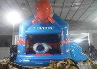 China Custom 4 X 4 M Fish Shape Happy Hop Inflatable Jumping Castle For Kids for sale