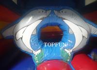 China Custom 4 X 4 M Fish Shape Happy Hop Inflatable Jumping Castle For Kids for sale