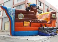 China PVC Tarpaulin Kids Fun City Inflatable Bouncy Pirate Ship For Commercial Use for sale