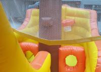 China PVC Tarpaulin Kids Fun City Inflatable Bouncy Pirate Ship For Commercial Use for sale
