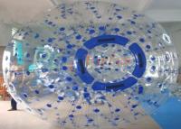 China Ocean Blue 3m Diameter Inflatable Zorb Ball With Plato 1.0mm PVC for sale