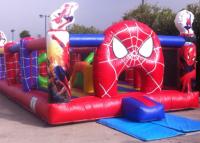 China Commercial Outdoor Children Spiderman Inflatable Amusement Park For Jumping Fun for sale
