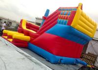 China Red Corsair Kids And Adults Outdoor Inflatable Water Slide With Double Lanes for sale