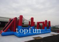China Red Inflatable Sports Games , PVC Tarpaulin Inflatable Football Field for sale