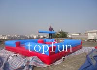 China Blue Red Inflatable Sports Games Fight Arena 6m x 6m For Adults for sale